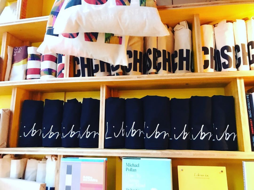 Libreria - One of the most popular shelves in our shop. Tote bags all ...